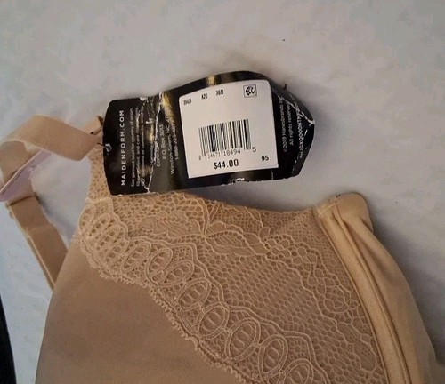 NWT Maidenform 36D Natural Boost Add-a-Size Shaping Underwire Bra ...