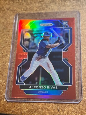 2022 Panini Prizm Baseball Red Prizm # 210 Alfonso Rivas RC | eBay