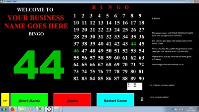 Bingo Software - Bingo Calling SOFTWARE / EMULATING Machine ...