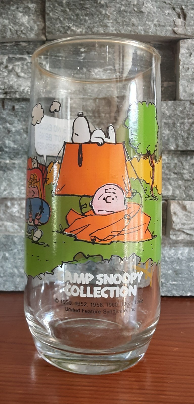 McDonald’s Peanuts Camp Snoopy Drinking Glass Lucy No Excuse Not Being ...