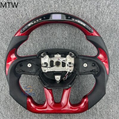 LED Carbon Fiber Steering Wheel for 15-24-Dodge Charger Scat Pack SRT ...