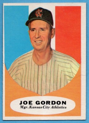 1961 Topps #224 Joe Gordon EX-EXMINT MARKED Kansas City Athletics HOF ...