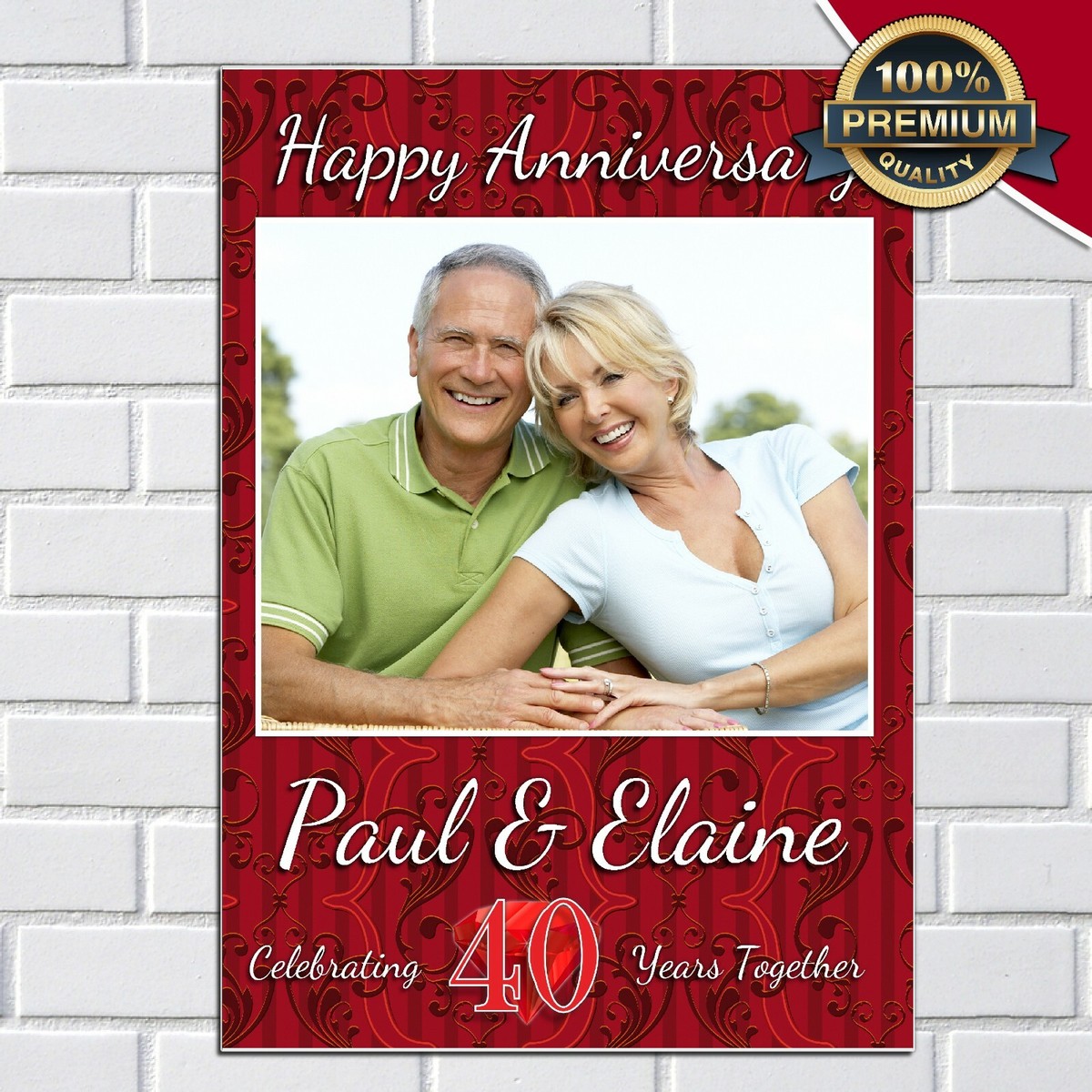Happy 40th Wedding Anniversary Frames 40TH WEDDING ANNIVERSARY PHOTO