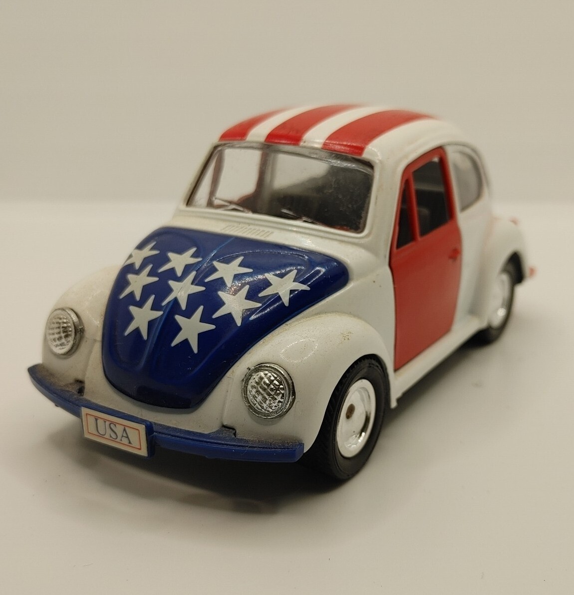 RARE USA Volkswagen Beetle SS5702 Diecast Mini American Flag Sunnyside ...