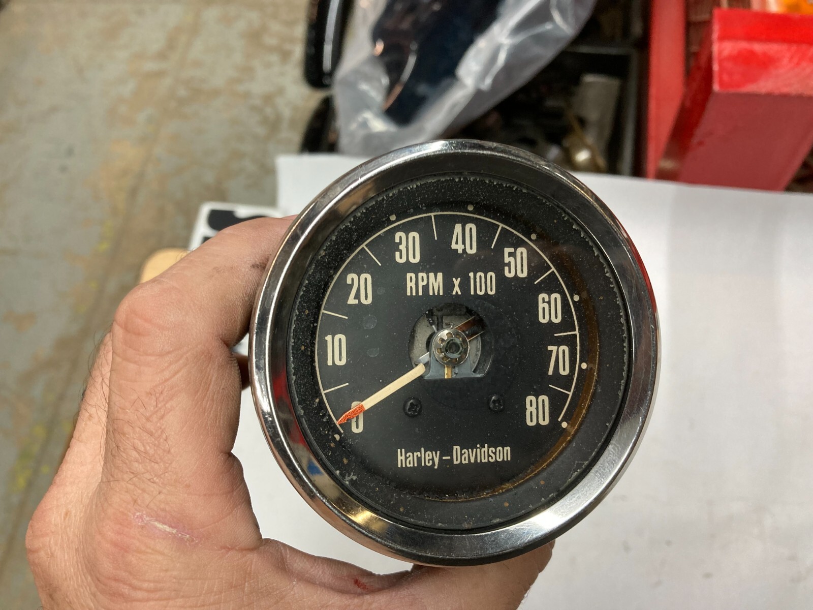 Harley original nice electronic tach tachometer | eBay