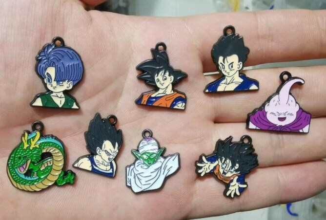 40Pcs cartoon Japanese anime Charm necklace Pendants DIY Jewelry ...