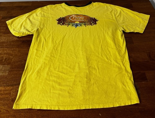 chaps surfer T-shirt Mens Large Yellow Surfing Beach T-shirt | eBay