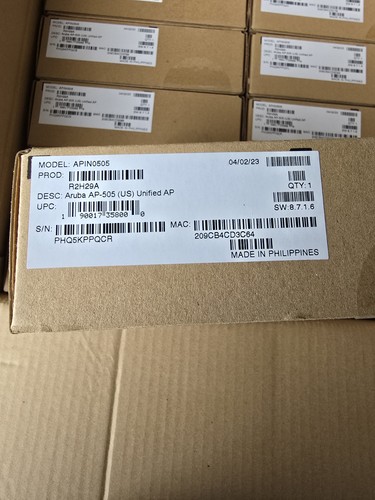 HPE Aruba AP-505-US APIN0505 Wi-Fi 6 802.11ax Indoor Access Point ...