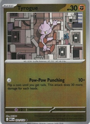 Tyrogue Common ME01: Mega Evolution 071/132 NM Reverse Holo | eBay