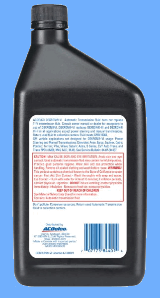 6 Quarts GMC OEM Automatic Transmission Fluid ATF AcDelco Dextron VI | eBay