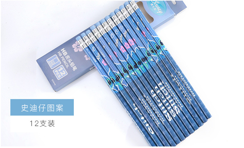 12PC Frozen Elsa HB Pencils Snow Eraser Kids Childrens Party Bag ...