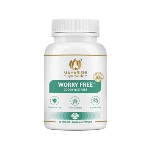 Maharishi Ayurveda Worry-Free Ayurvedic Medicine- 60 Tablets Free ...