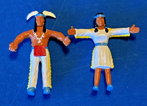 Native Indian Chef & Squaw Women Bendable 5” Action Figure Rubber ...