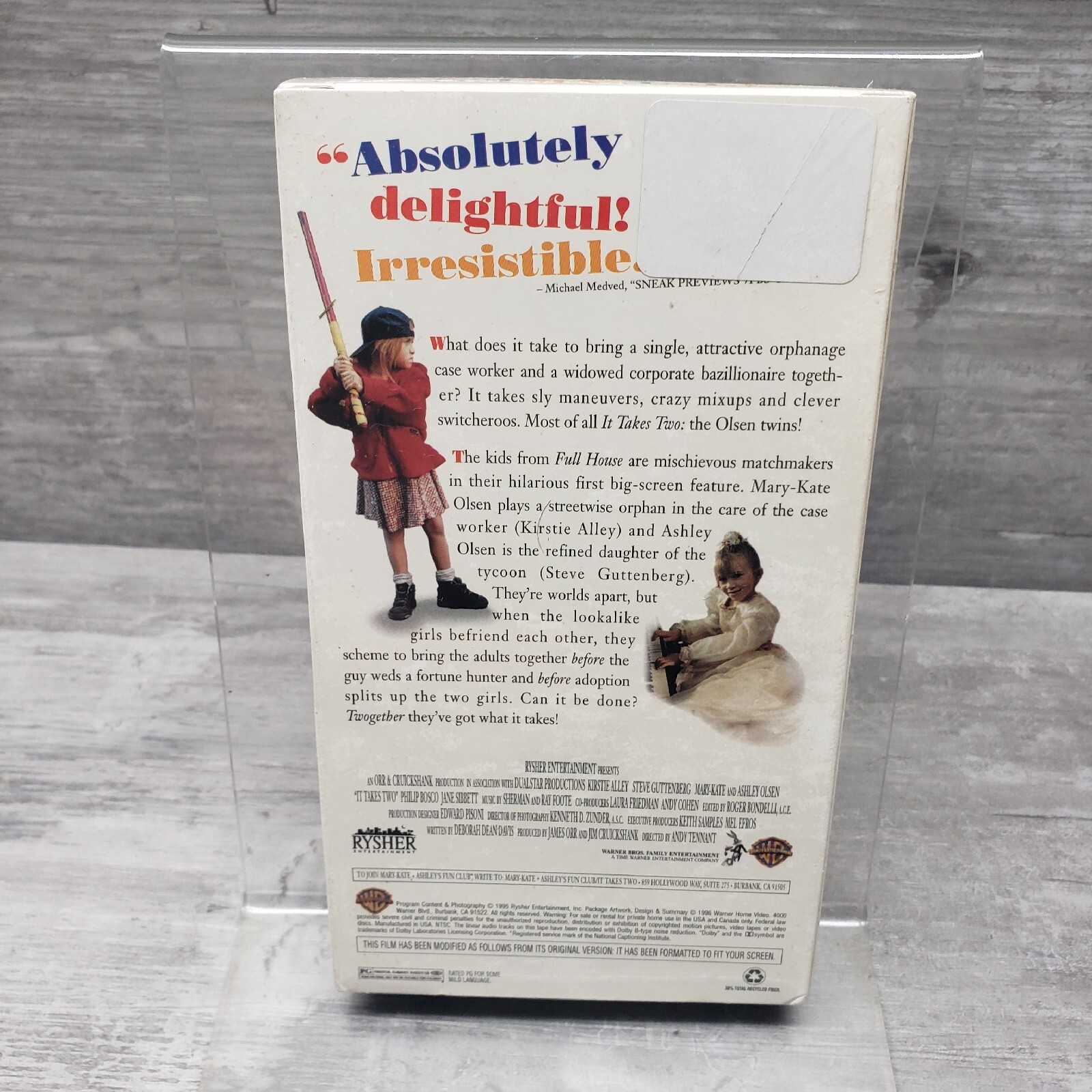 It Takes Two (VHS,1997) Mary-Kate & Ashley Olsen RARE Slip Cover ...