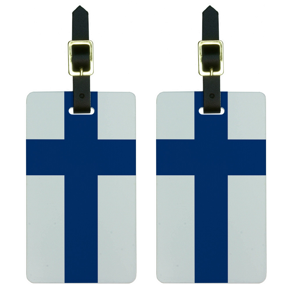 Finland Flag Luggage Suitcase Carry-On ID Tags Set of 2 | eBay
