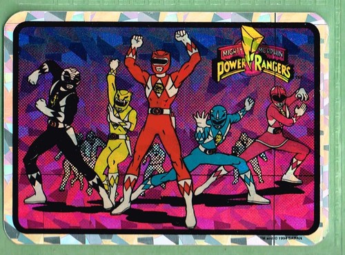 1994 Mighty Morphin Power Rangers prismatic set of 10 sticker cards | eBay