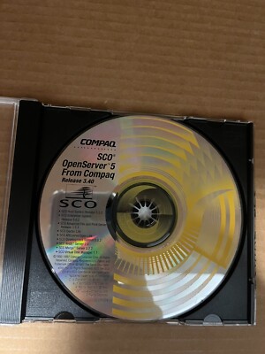Compaq SCO OpenServer 5 From Compaq CD-ROM, Release 3.40 | eBay