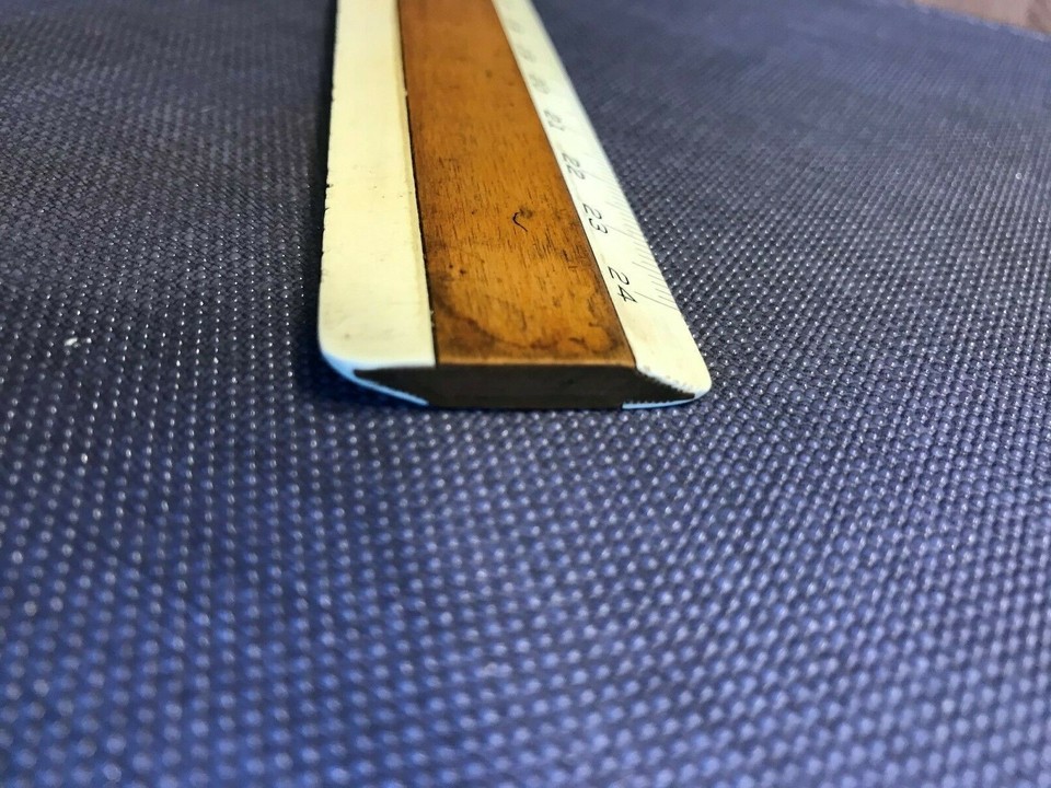 Vintage Bruning 72-168 ASA Style H Drafting Ruler Full & Half Sized ...