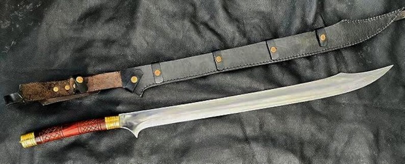 Custom Handmade Carbon Steel Blade Tactical Scimitar Sword|Hunting ...
