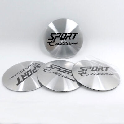 4Pcs 56MM SPORT Edition Logo Emblem Badge Car Wheel Center Hub Cap ...