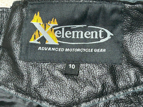 Xelement 7701 Women's Black 'Braided' Leather Motorcycle Chaps Size 10 ...