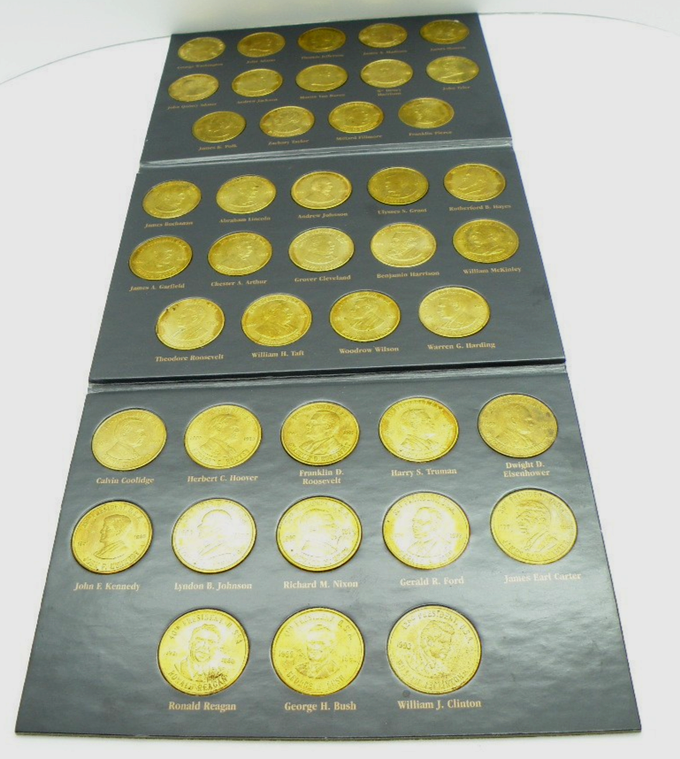 Vintage - A Coin History Of The US Presidents 41 Coins in Folder ...