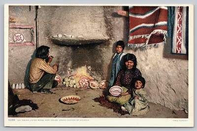 Postcard - Living Room, Hopi House, Grand Canyon, AZ - Early 1900s ...