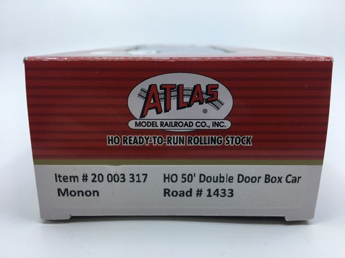 HO Atlas Master Line 20003317 Monon 50’ Double Door Boxcar MON #1433 | eBay
