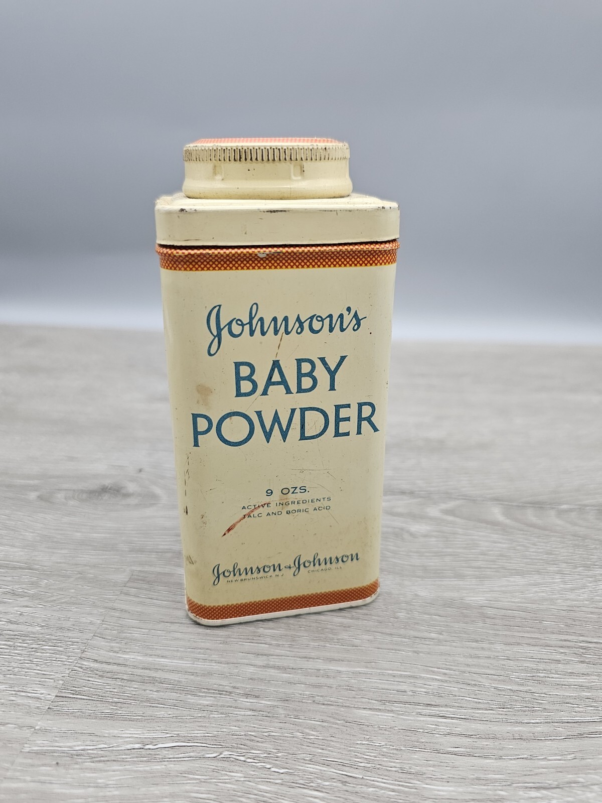 Vintage Johnson’s Baby Powder Tin Metal Can 9 oz | eBay