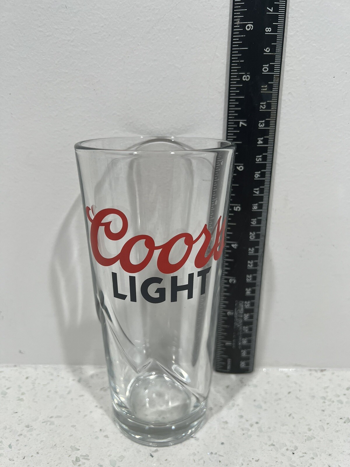 Coors Light Heavy 16oz Glass. “The Silver Bullet”Etched In Button Of ...