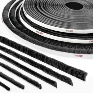 Self Adhesive Brush Seal Black Seal Brush türbürste Window | eBay