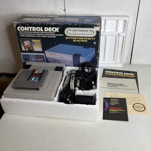 Nintendo 1988 Vintage Nintendo NES Control Deck In Original Box, Early ...