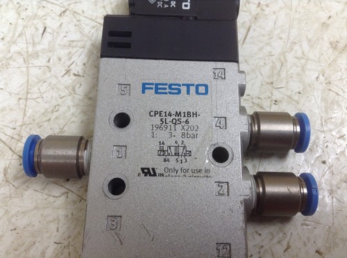 Festo CPE14-M1BH-5L-QS-6 Pneumatic Valve 24 VDC MSZE-3-24DC | eBay