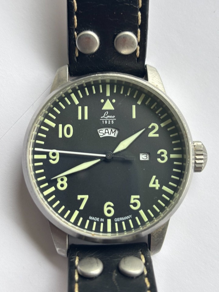 Laco 1924 Genf 42 Made in Germany Flieger Pilot's Watch 861807 ...