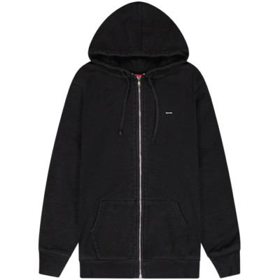 SUPREME SMALL BOX ZIP UP HOODIE IN BLACK / FLORAL PRINT SUPREME SMALL BOX ZIP UP HOODIE IN BLACK / FLORAL PRINT