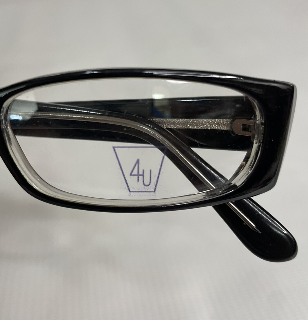 NEW 4U Eyeglasses Frames 50-15-140 Black U 33 Glasses | eBay