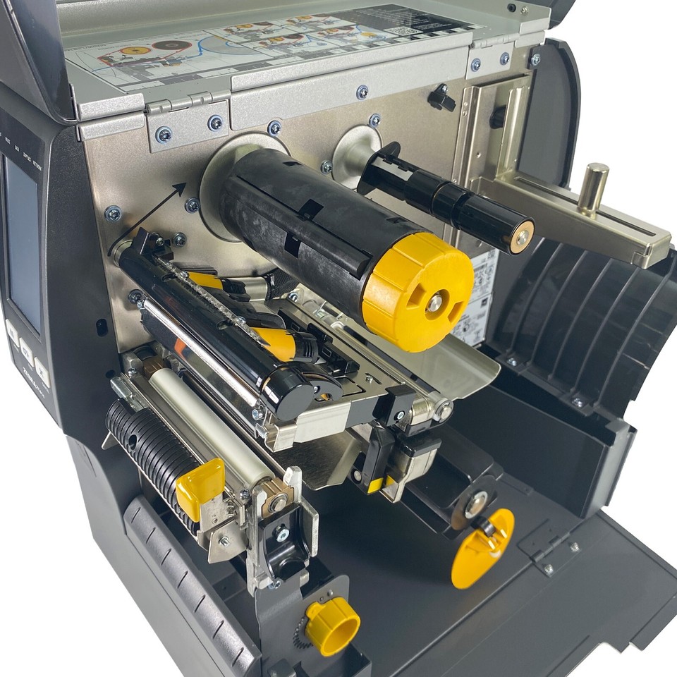 Zebra ZT411 Thermal Transfer Label Printer 300 dpi Peel Rewind LAN 1 YR ...