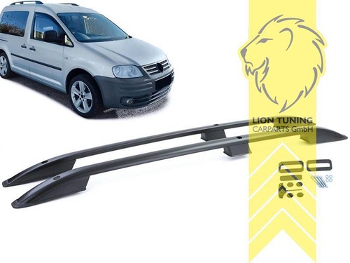 Alu Dach Reling für VW Caddy 3 2K kurzer Radstand schwarz | eBay.de