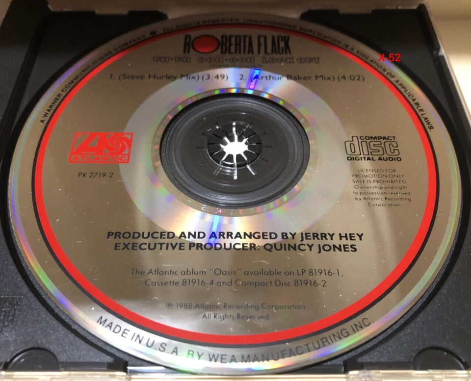 Roberta Flack CD Uh Uh Ooh Ooh Look Out CD 2 track promo hit single ...