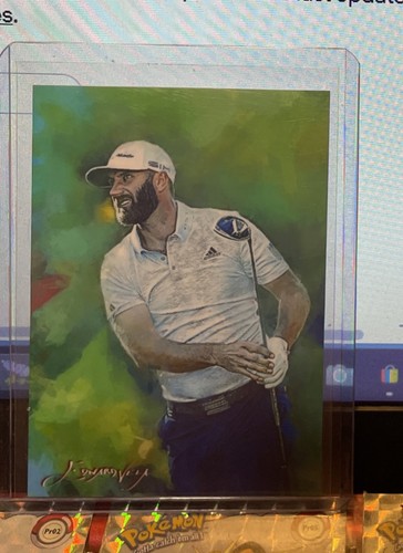 ⛳️ DUSTIN JOHNSON Giclee Art Card Limited Edition 8/50 Edward Vela ...