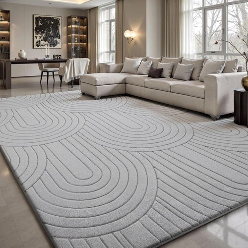 Extra Large Rugs Short Pile Soft Fluffy Anti-Slip Mat Living Room ...