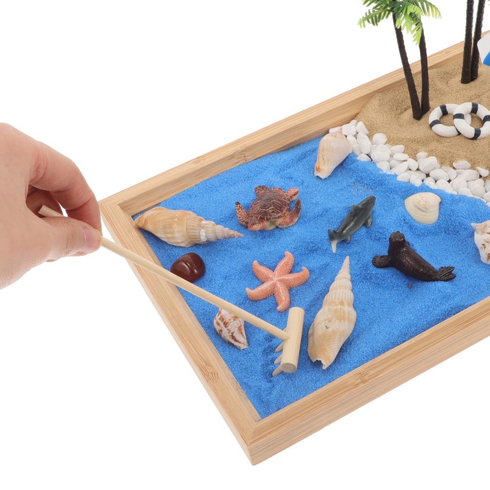 Table Adornment Decorative Garden Sand Box Sandbox Ornament Desk | eBay UK