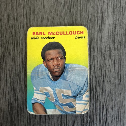 1970 Topps Super Glossy - #8 Earl McCullouch (RC) Detroit Tigers ...