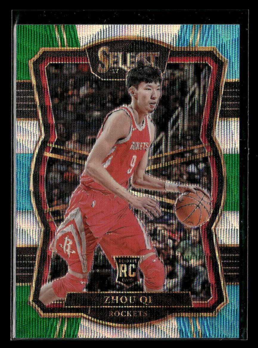 Zhou Qi 2017-18 Panini Select #198 Tri-Color Prizms Houston Rockets | eBay