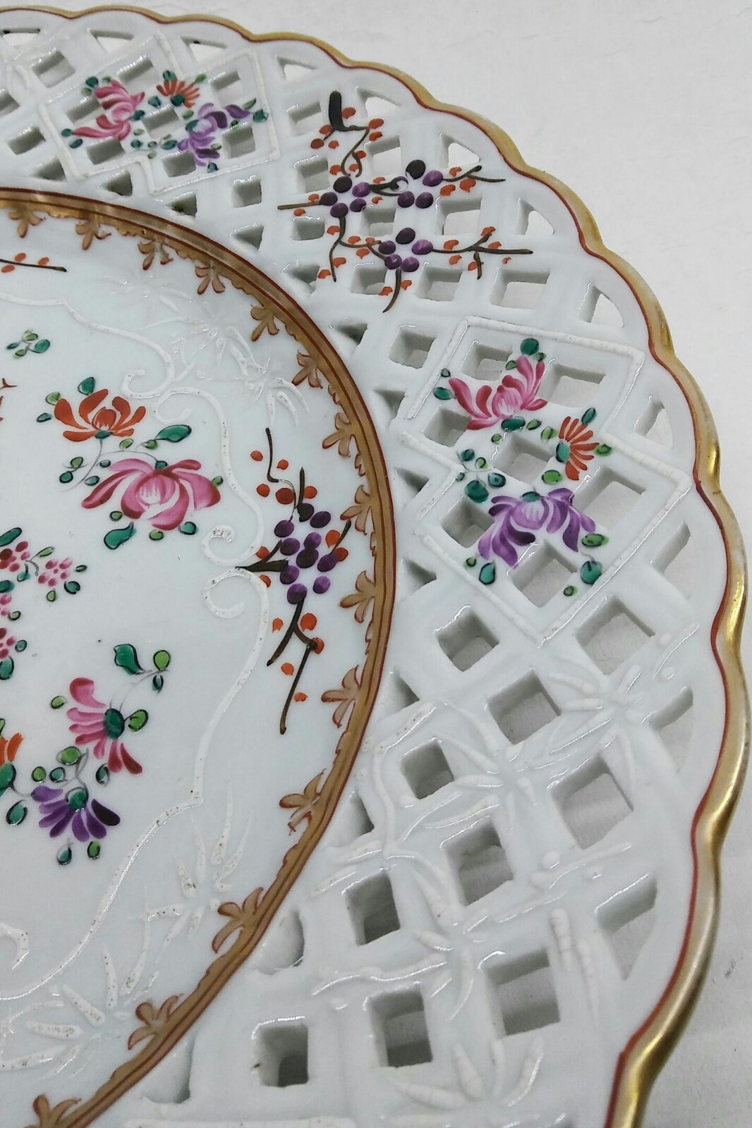 Antique 19th Century England Mintons Minton Reticulated Porcelain ...