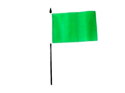 Plain Green Small Hand Waving Flag 6" x 4" | eBay