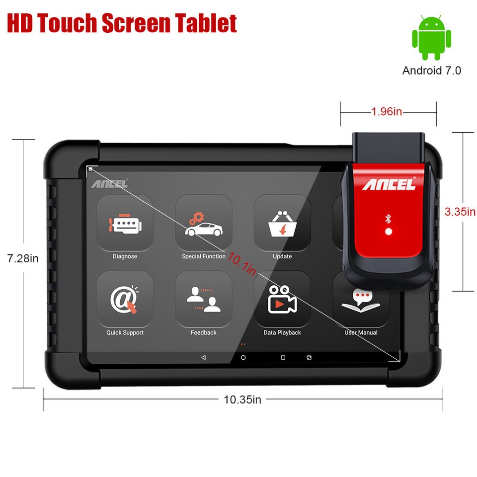 Ancel X6 OBD2 Scanner Bi-directional All System Diagnostic ABS SAS DPF ...