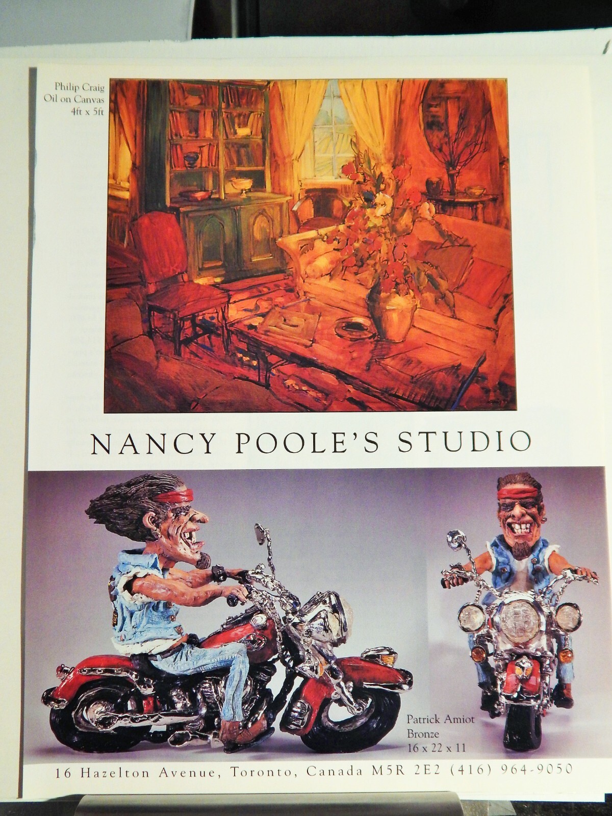 NANCY POOLE / PATRICK AMIOT ART PIECES ORIG VTG 1999-4 ADVERTISEMENT ...