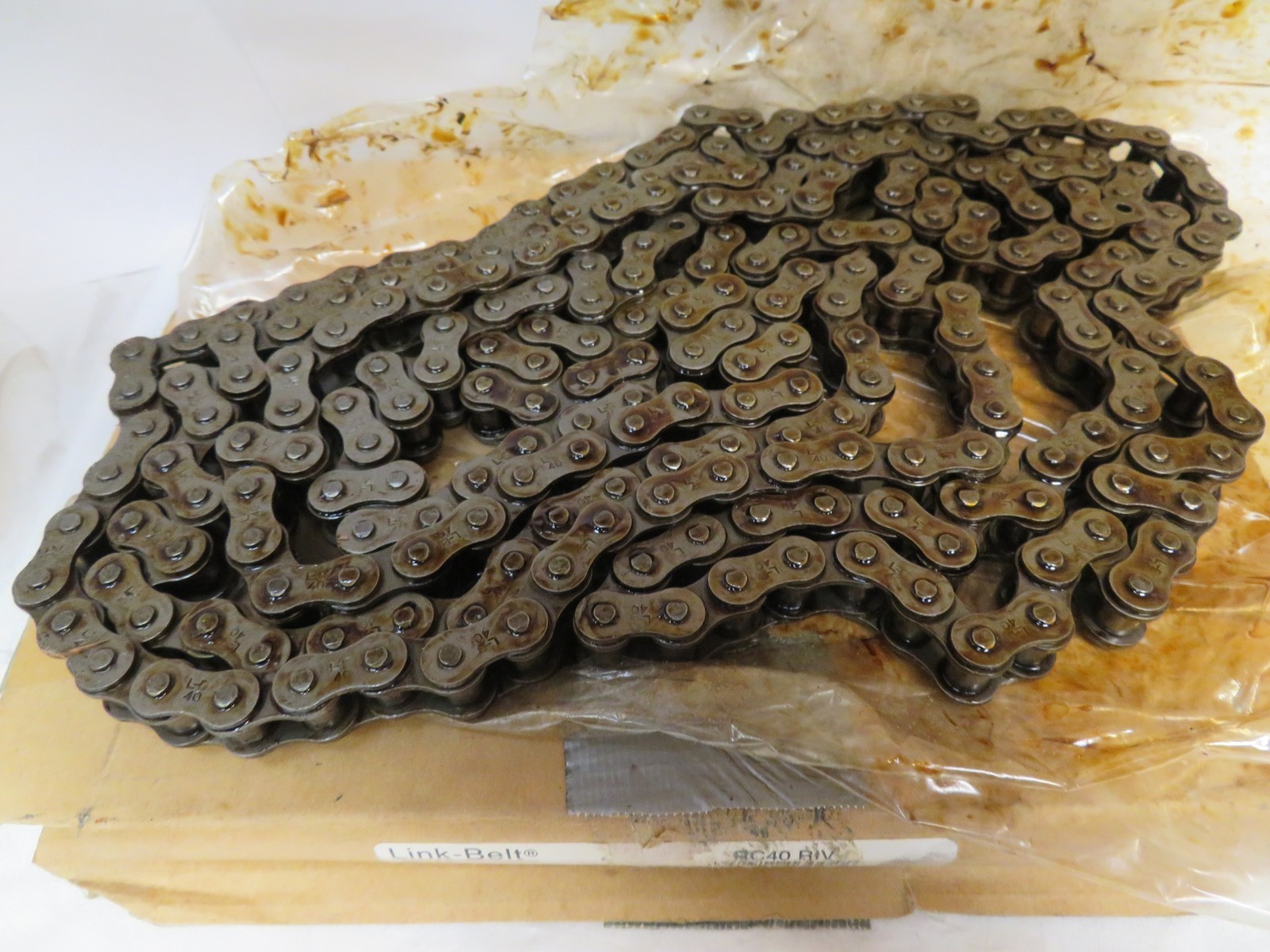 NEW LINK-BELT RC40 RIV ROLLER CHAIN 10 FEET 10 FT 10' RC40RIV | eBay