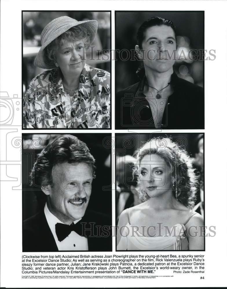 1998 Press Photo Joan Plowright, Rick Valenzuela, co-stars of "Dance ...